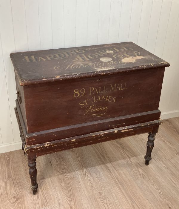 Harding Howell & Co trunk on stand